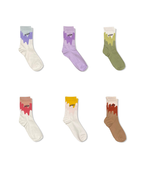 LIMITED VLAMBASE METLED PUDDLE DRIP SOCK PACK (6) – Michael Vlamis